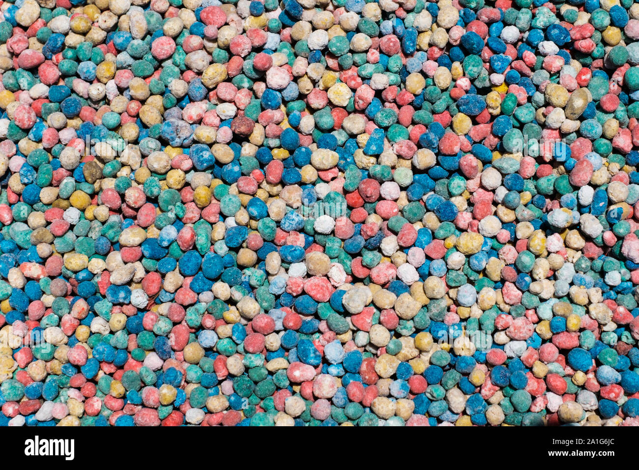 chemical felrtilizer macro - colorful fertilizer granules Stock Photo ...