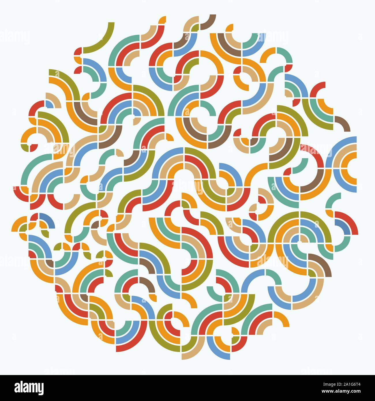 Colorful geometric background as circular plot. Isolated. Vector ...