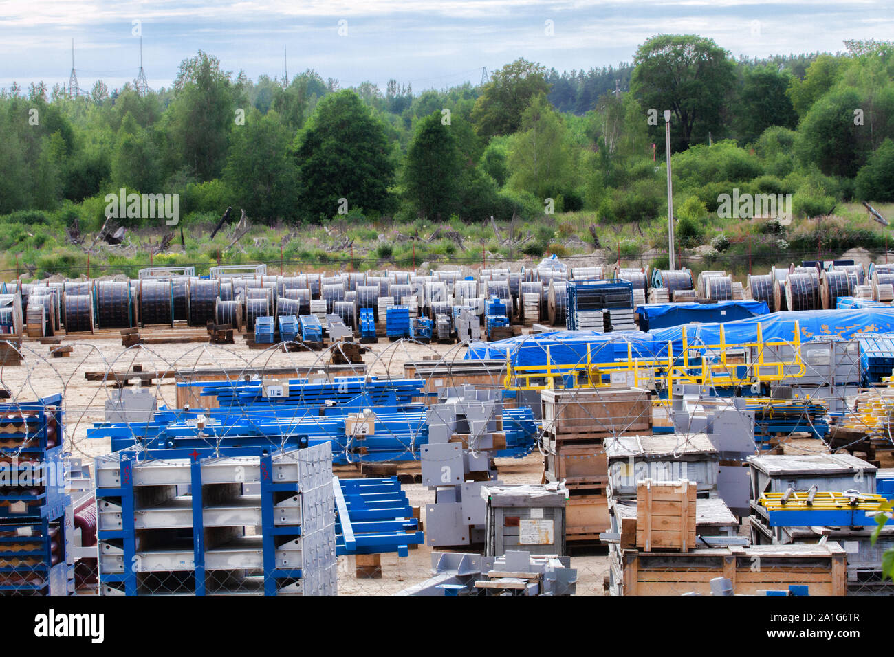 Gas equipment for laying a gas pipeline on the bottom of the Baltic sea ...