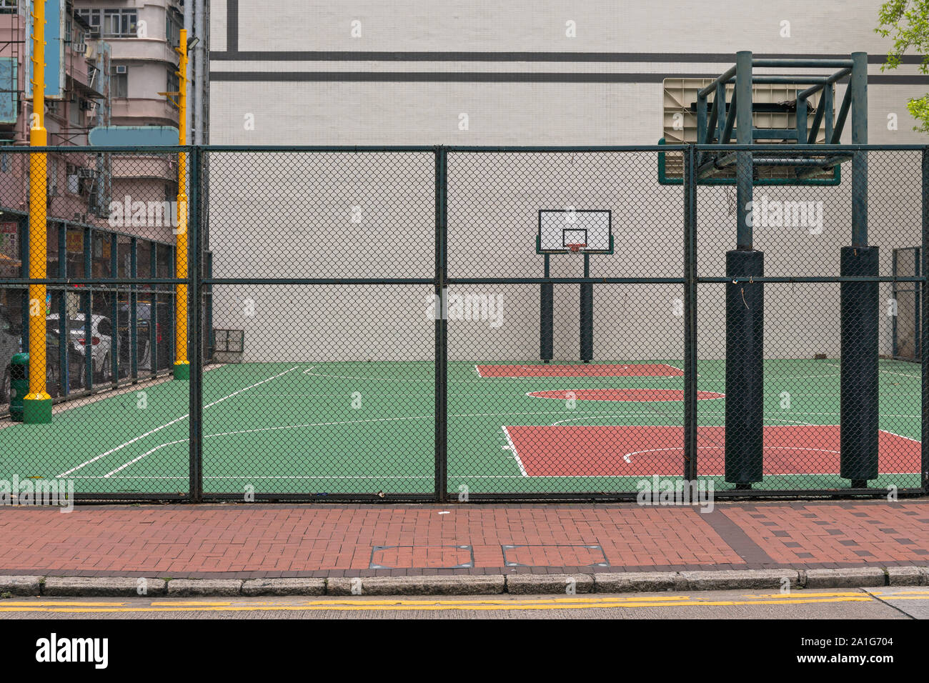 Outdoor Basketball Field Court in Hong Kong Stock Photo - Alamy