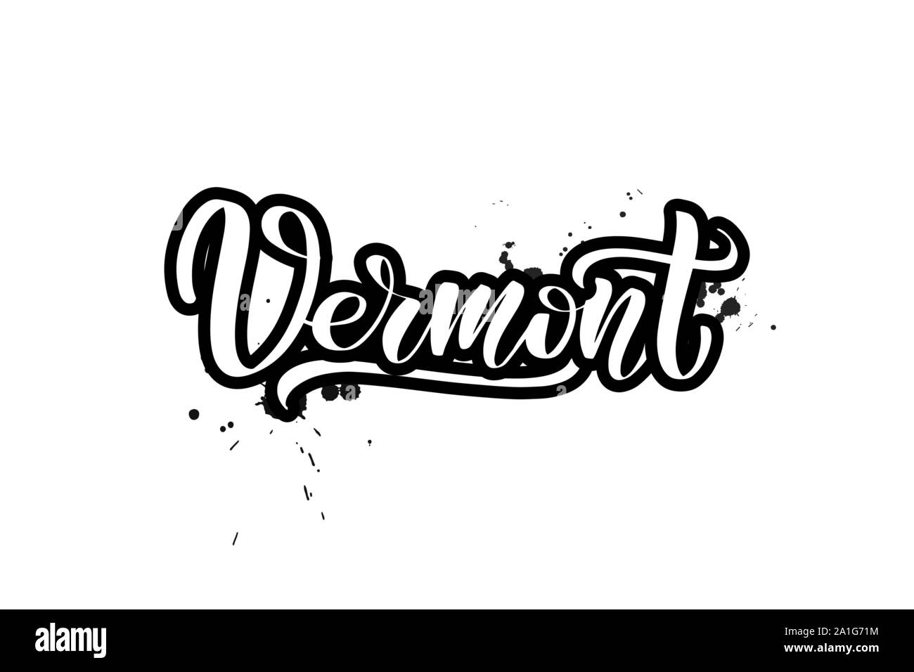 Vector calligraphy illustration isolated on white background Stock ...