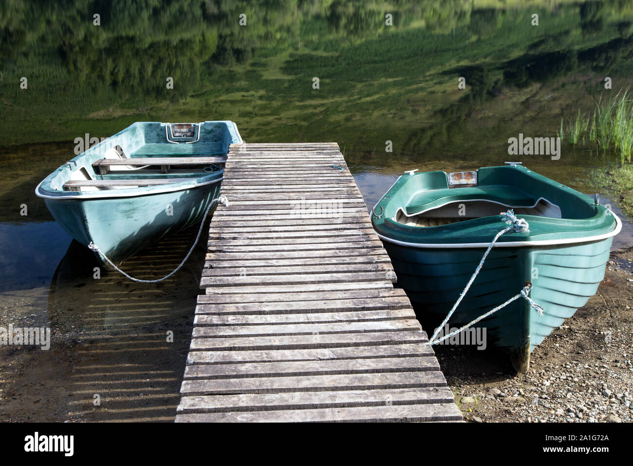 Moored rowing boats scotland hi-res stock photography and images - Alamy