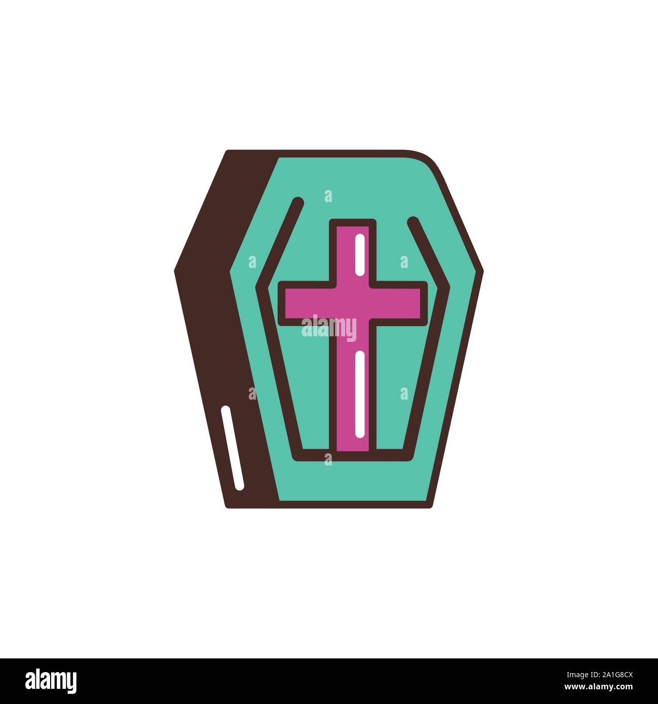 Cartoon wooden cross grave hi-res stock photography and images - Alamy