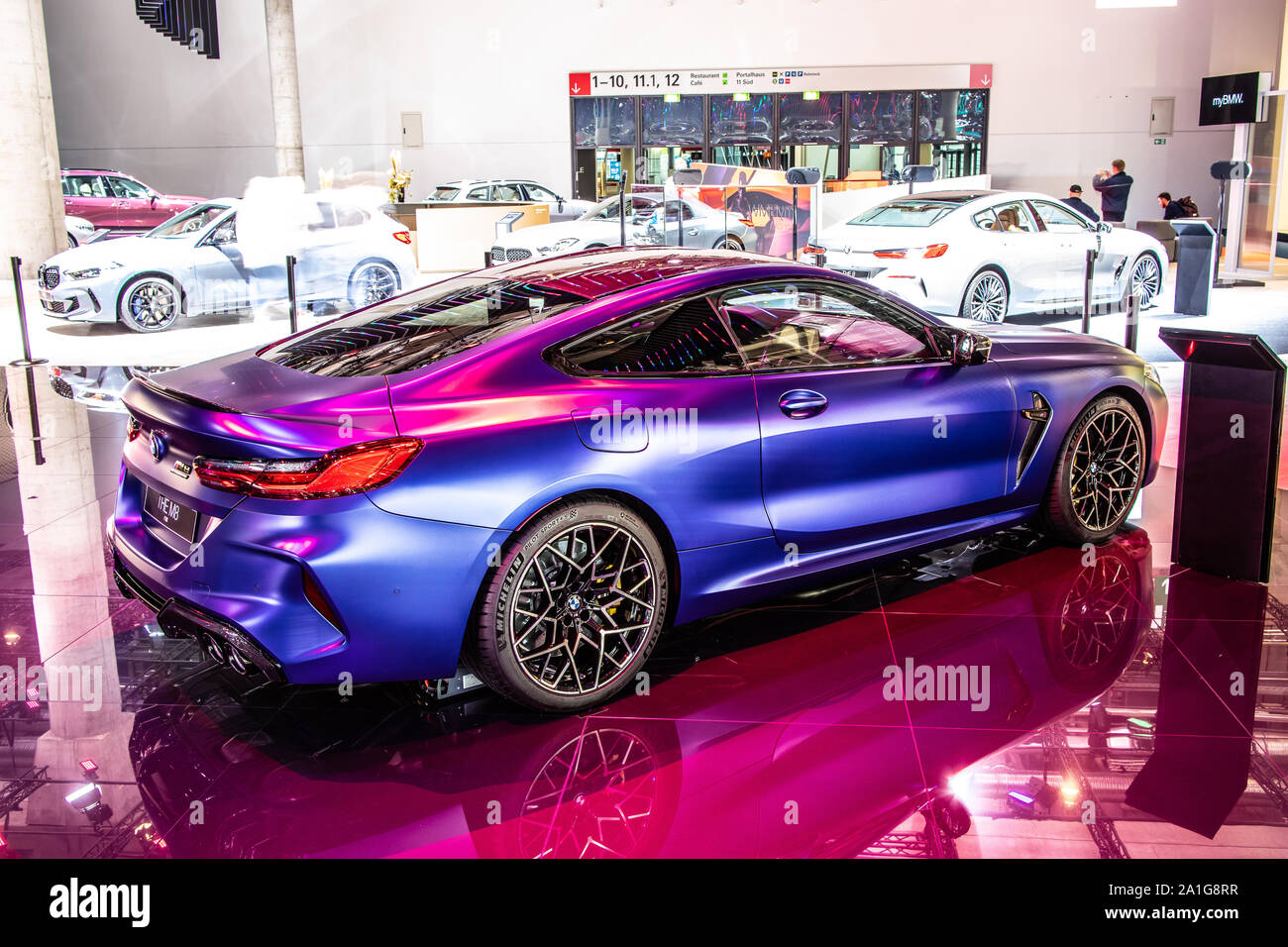 Frankfurt, Germany, Sep 2019: BMW The 8 Series M8 Competition xDrive at ...