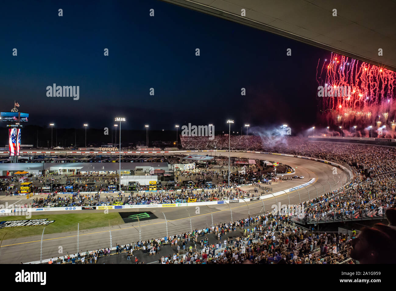 NASCAR Championship 400 at Richmond, VA. race track Stock Photo - Alamy