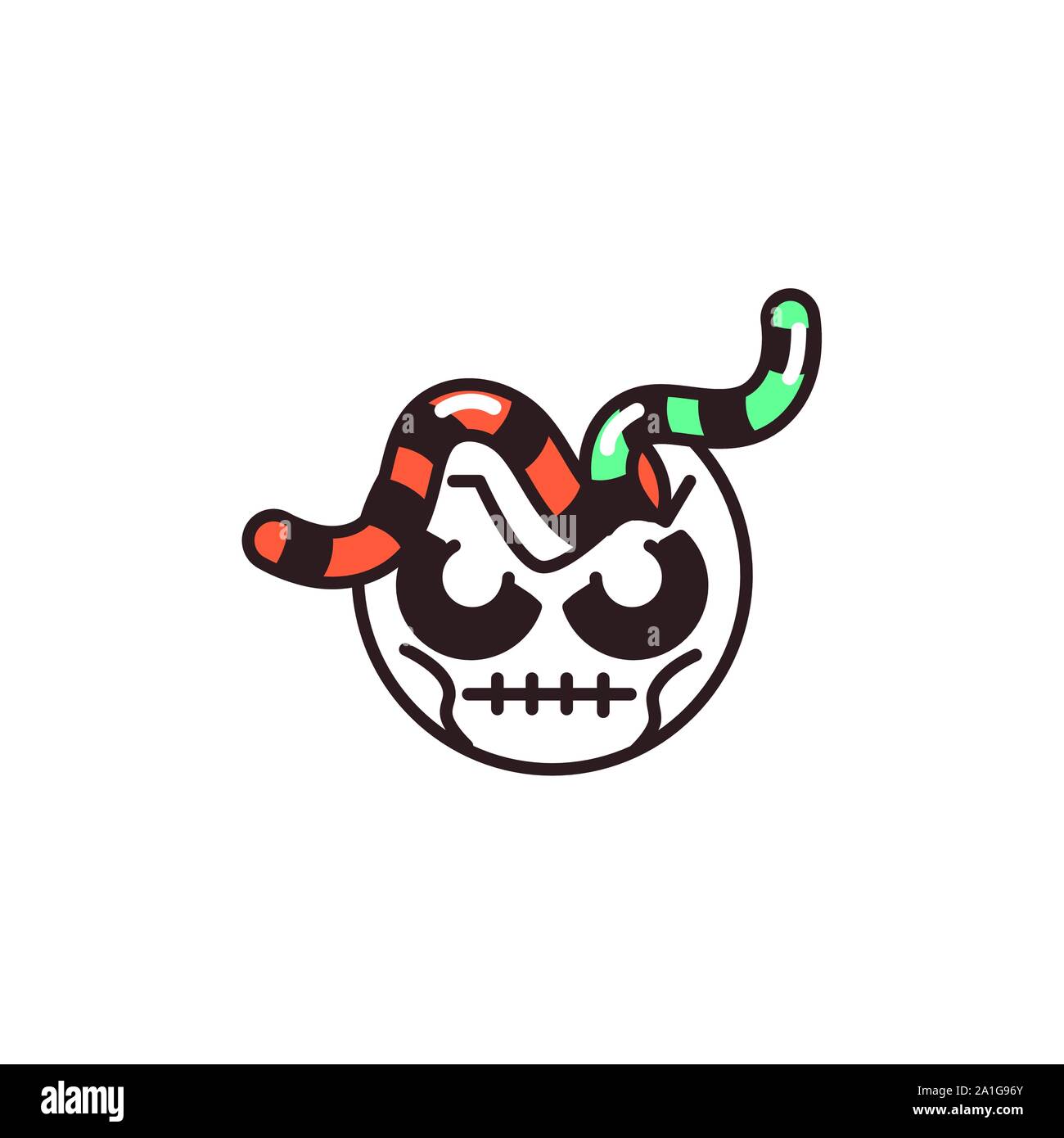 Skull and worms hi-res stock photography and images - Alamy