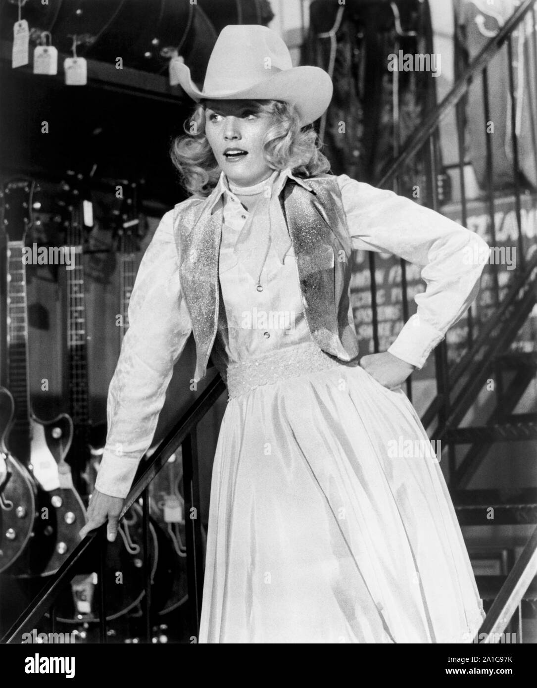 Conny Van Dyke, on-set of the Film, "W.W. & the Dixie Dancekings", 20th ...