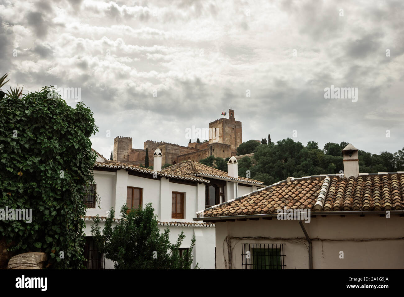 Architecture and landscape in Granada, Spain Stock Photo - Alamy