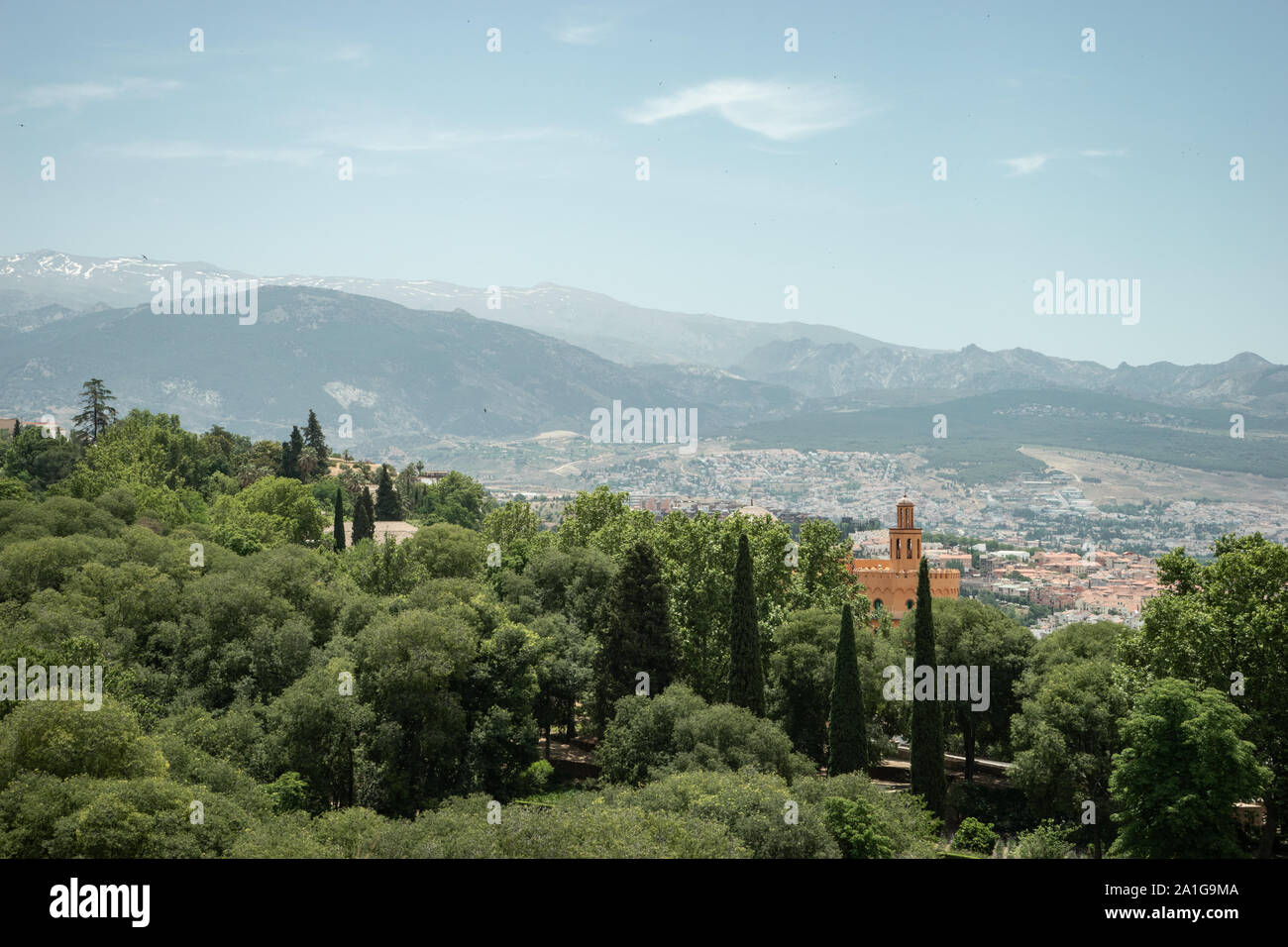 Architecture and landscape in Granada, Spain Stock Photo - Alamy