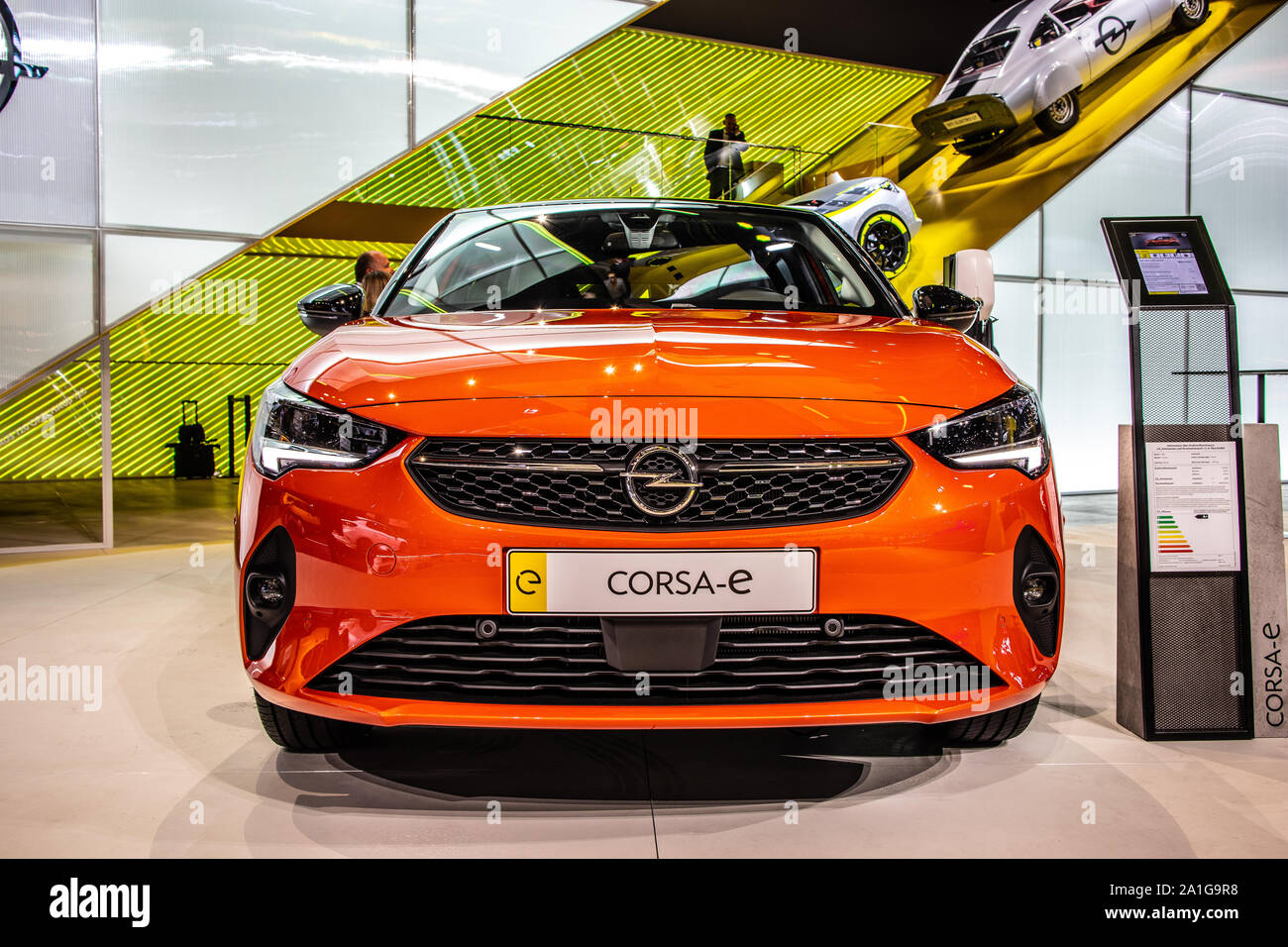 Frankfurt, Germany, Sep 2019 all new electric OPEL Corsa-e F, IAA, PSA ...