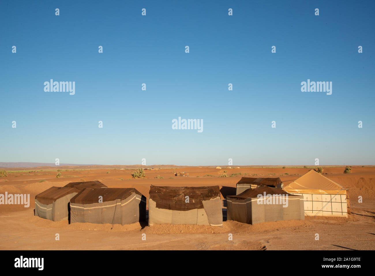 tents in desert of Morocco Stock Photo - Alamy
