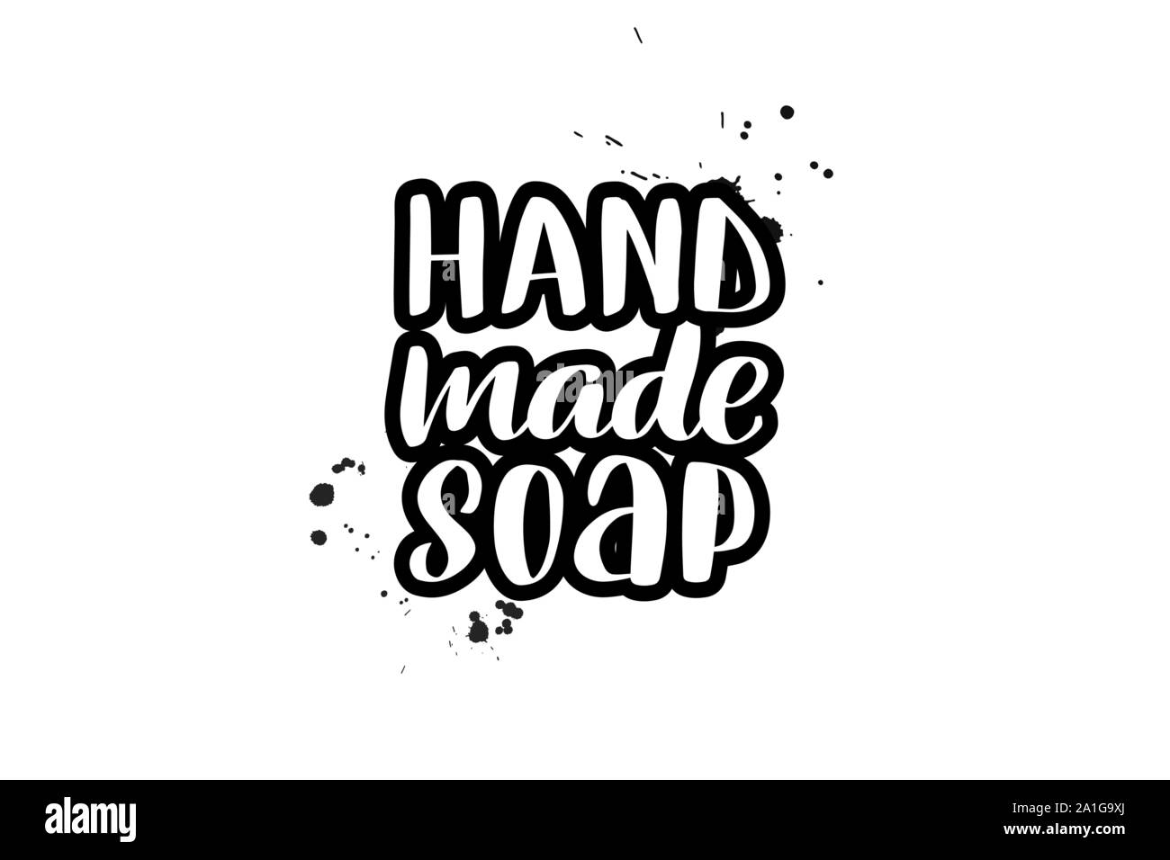 Vector calligraphy illustration isolated on white background Stock ...