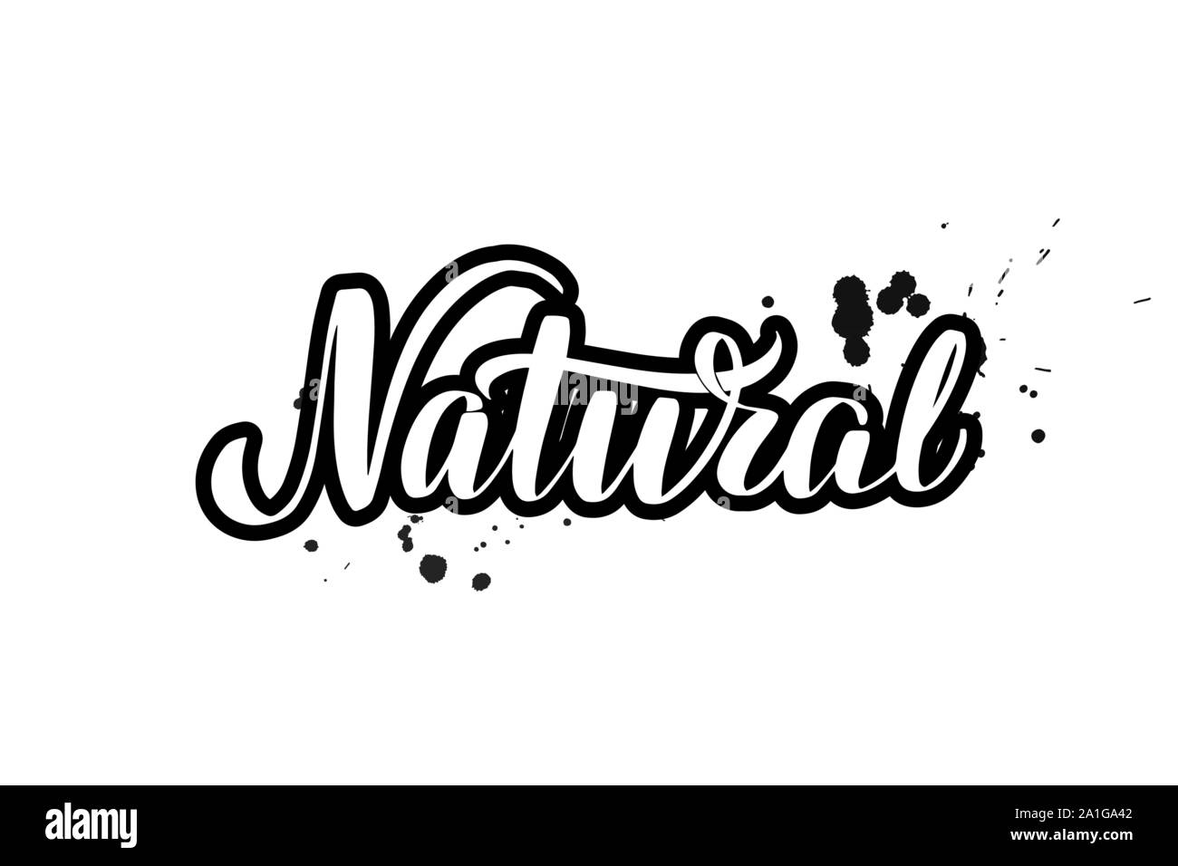 Vector calligraphy illustration isolated on white background Stock ...