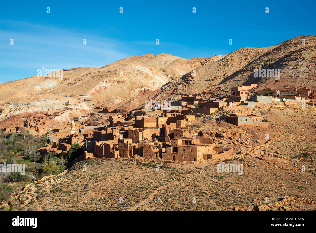 view at village in southern Morocco Stock Photo - Alamy