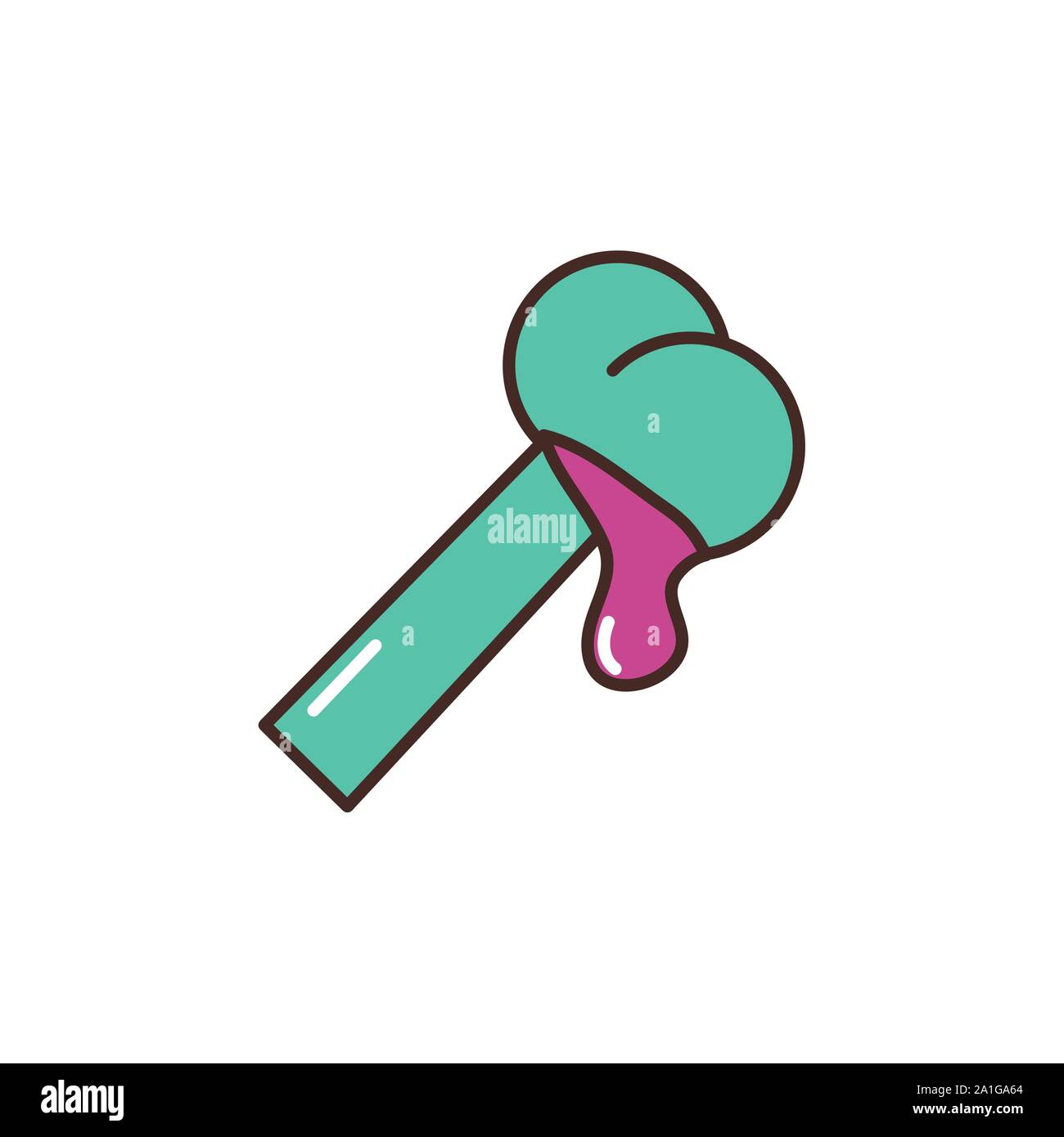 bone with blood cartoon trick or treat happy halloween Stock Vector ...