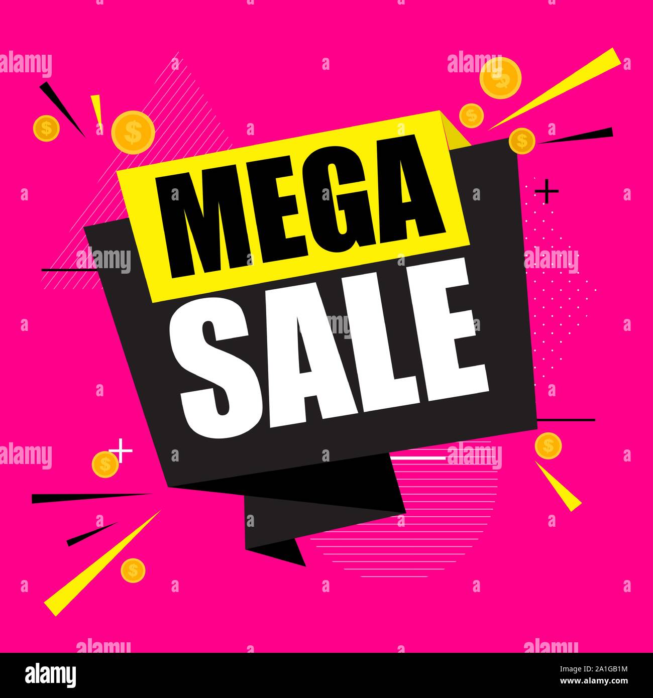 Mega sale poster hi-res stock photography and images - Alamy