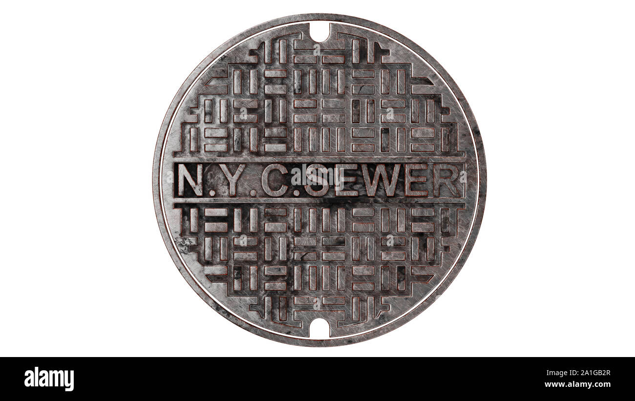 Circular manhole cover Cut Out Stock Images & Pictures - Alamy
