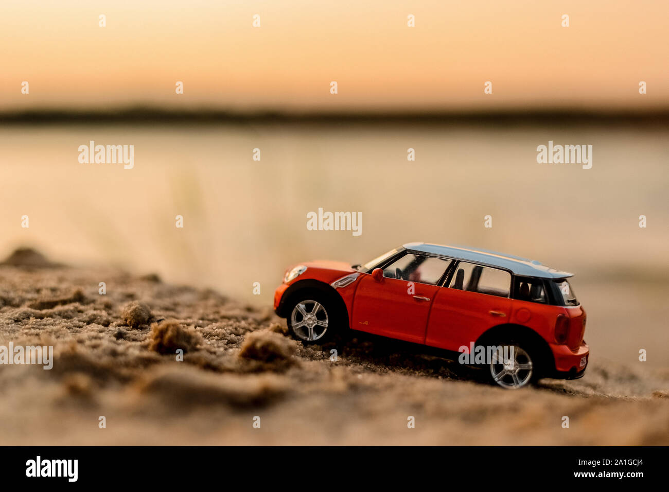 Red car rides hi-res stock photography and images - Alamy