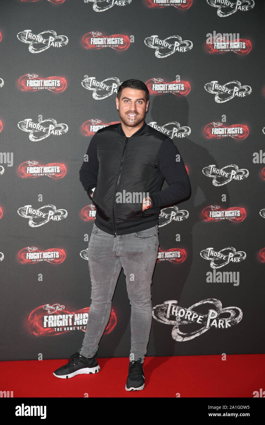 Jon Clark arrives at Thorpe Park Resort during the launch of FRIGHT ...