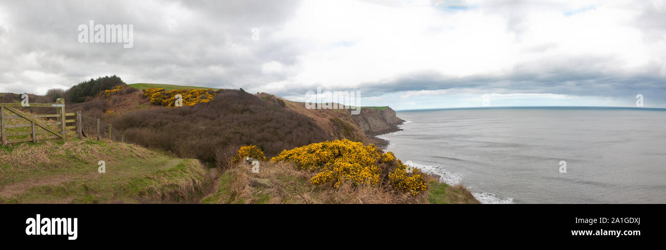 British coastline panorama Stock Photo - Alamy