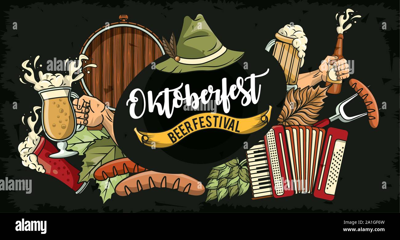 Oktoberfest Celebration, Beer festival banner design Stock Vector Image ...