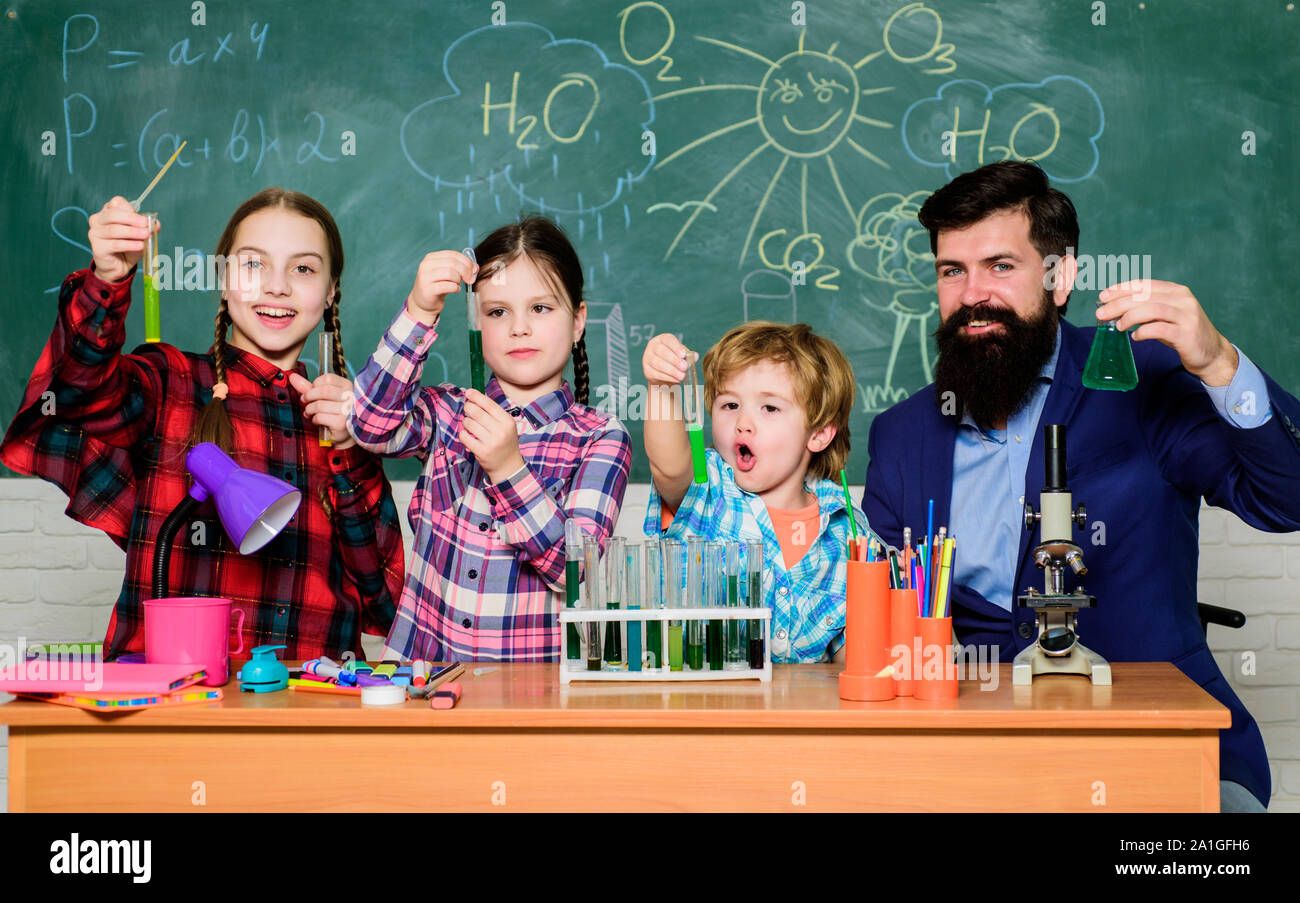 I love my job. chemistry lab. back to school. happy children teacher ...
