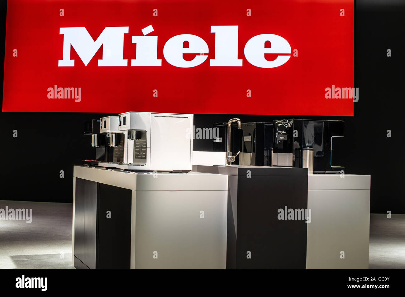 Berlin, Germany, Sep 2019, Miele Coffee Maker Machine Bean to Cup at ...