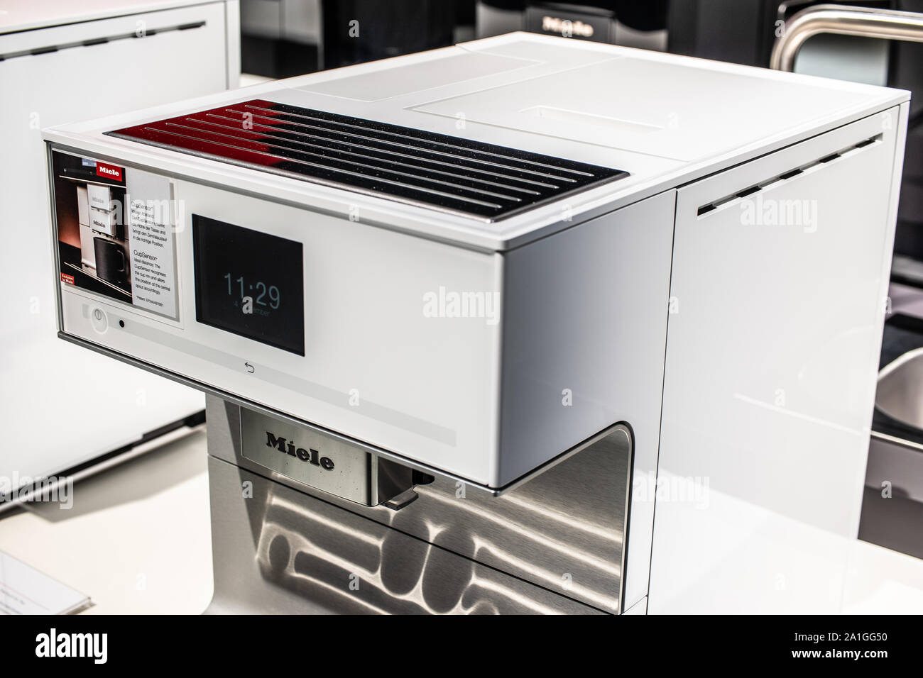 Berlin, Germany, Sep 2019, Miele Coffee Maker Machine Bean to Cup at ...