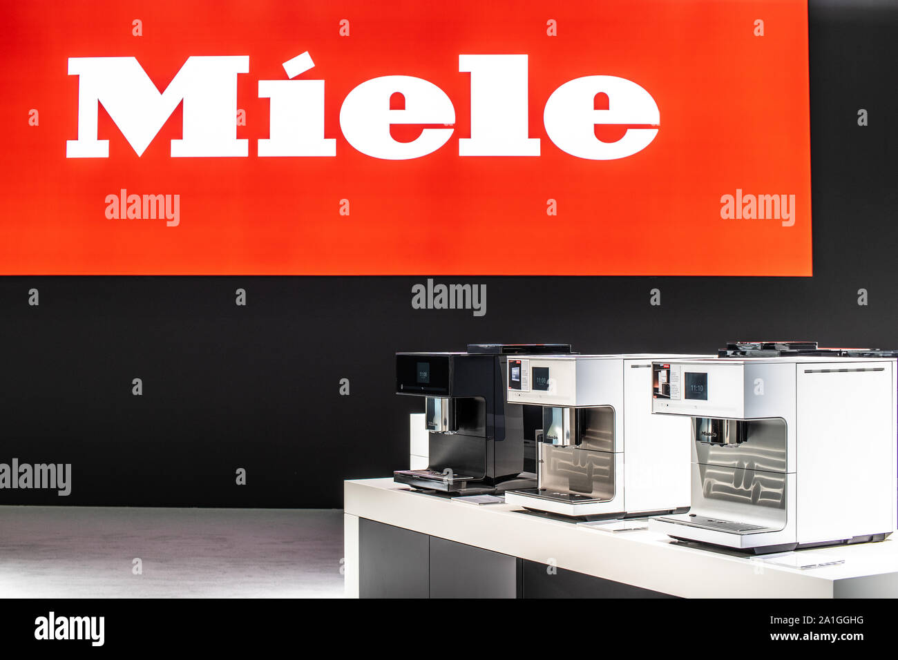 Berlin, Germany, Sep 2019, Miele Coffee Maker Machine Bean to Cup at ...