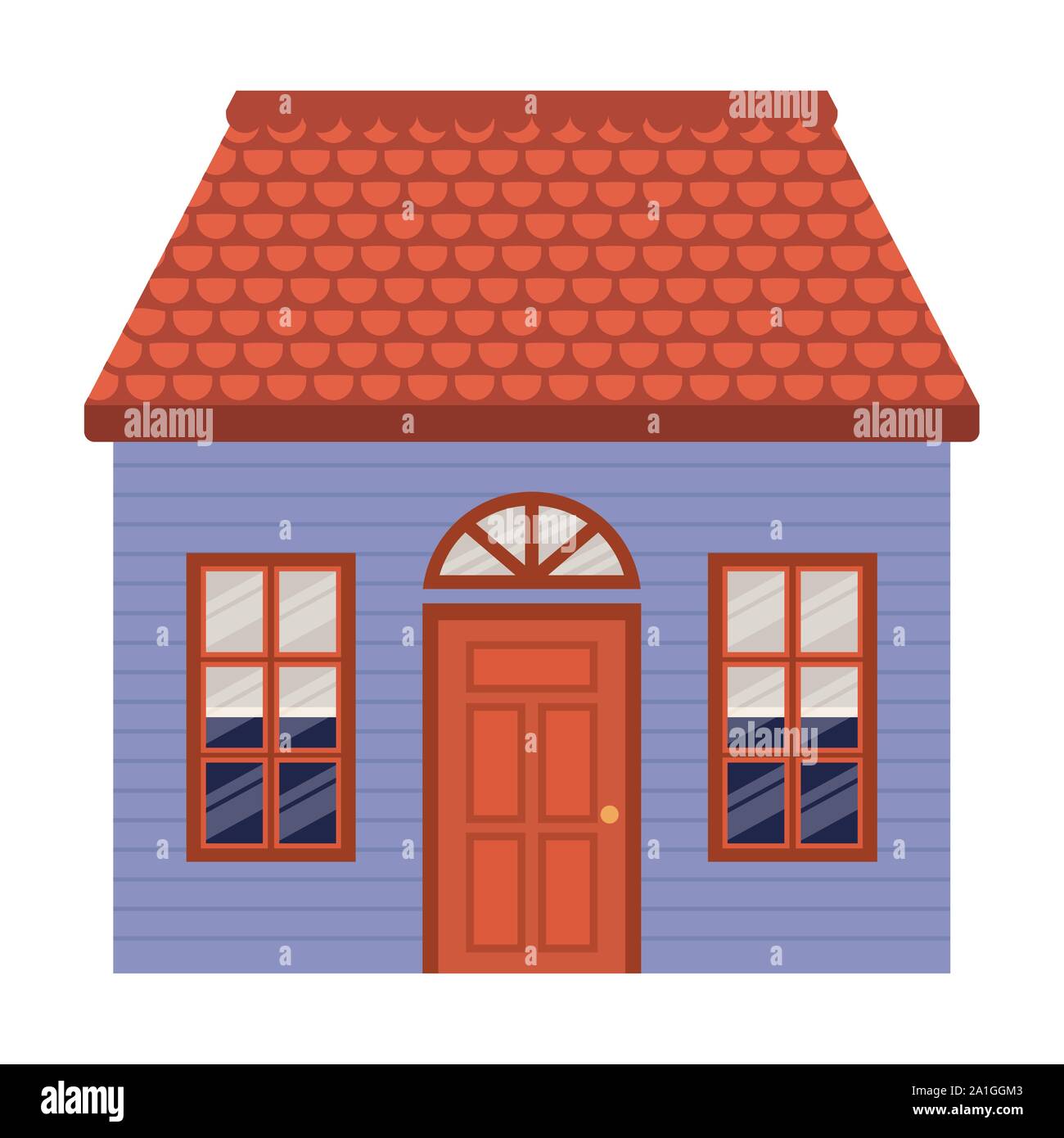 beauty house autumn facade icon Stock Vector Image & Art - Alamy