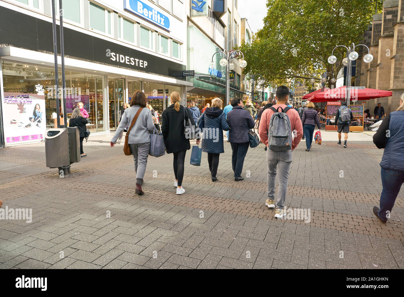 COLOGNE, GERMANY - CIRCA OCTOBER, 2018: diverse people walking in ...