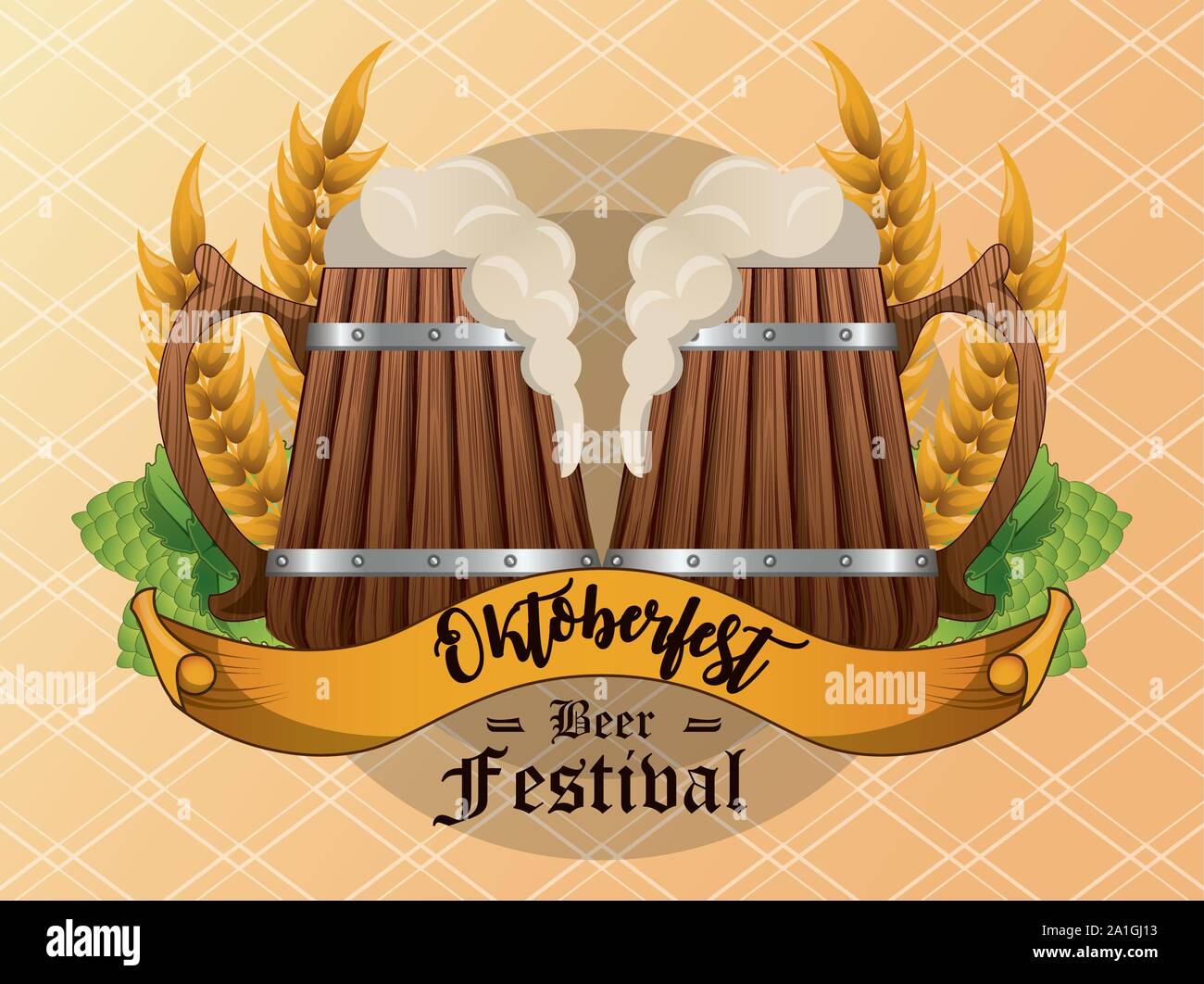 Oktoberfest Celebration, Beer festival banner design Stock Vector Image ...