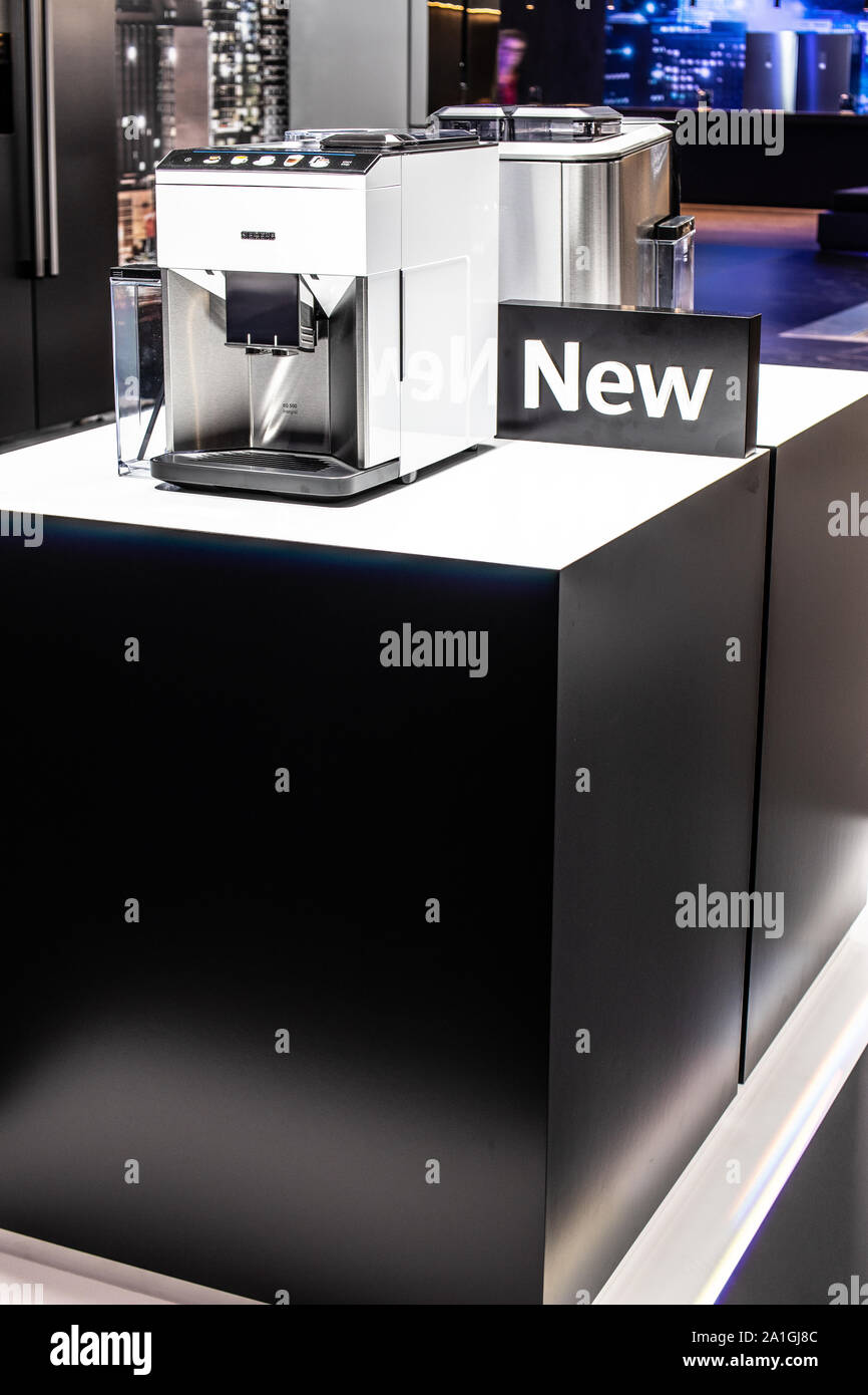 Berlin, Germany, Sep 2019 Siemens Coffee Maker Machine Bean to Cup EQ ...