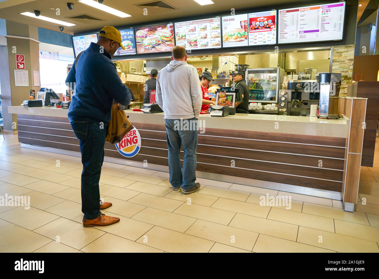 COLOGNE, GERMANY - CIRCA OCTOBER, 2018: interior shot of Burger King at ...
