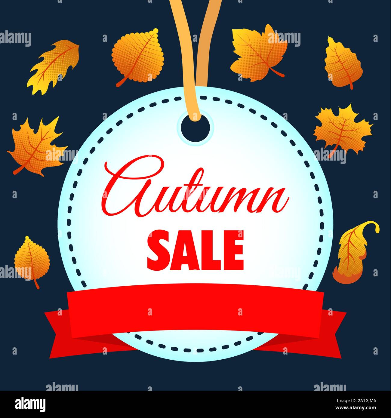 autumn sale circular seasonal frame Stock Vector Image & Art - Alamy