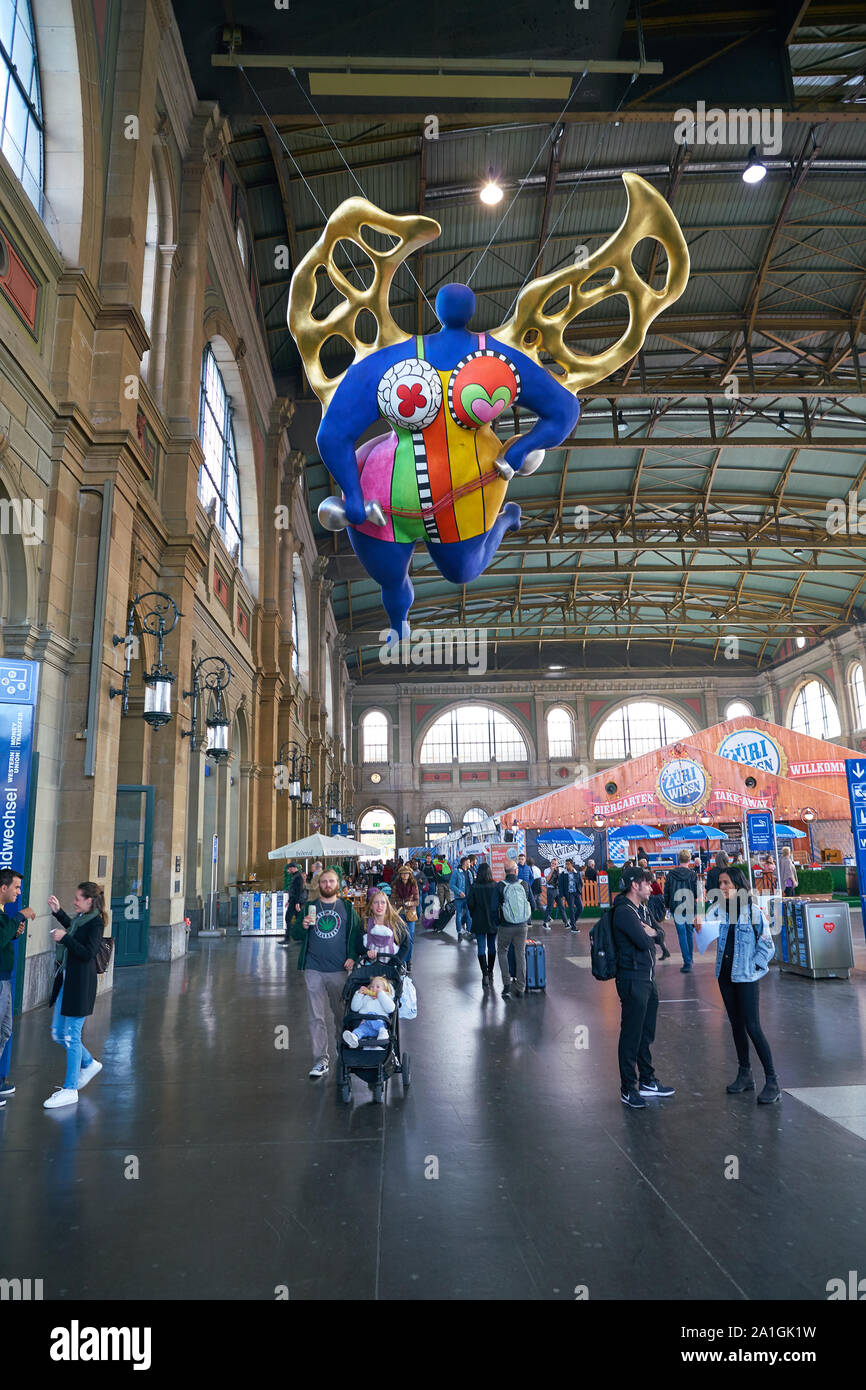 ZURICH, SWITZERLAND - CIRCA OCTOBER, 2018: interior shot of Zurich ...