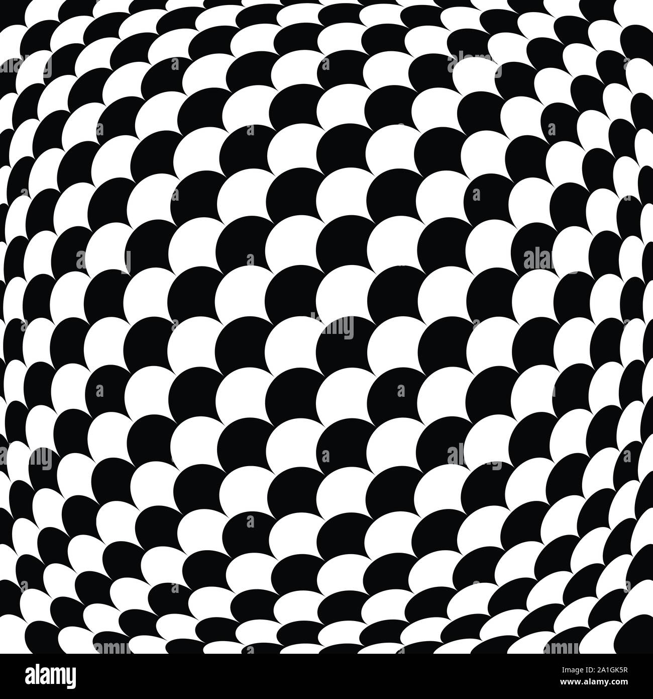 Spherical, globe circular distort effect pattern. Curved bulge ...