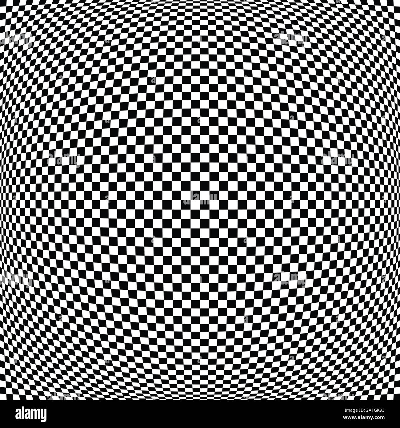 Spherical, globe circular distort effect pattern. Curved bulge ...