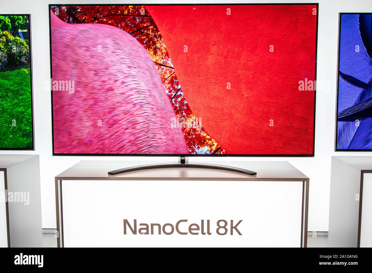Berlin, Germany, Sep 2019, LG 8k Signature Smart OLED Premium TV on ...
