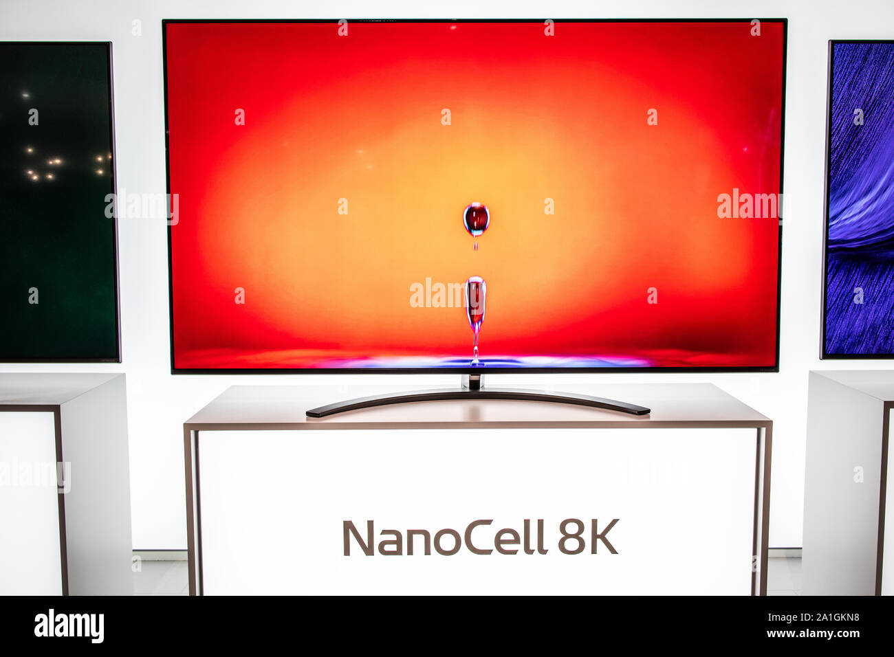Berlin, Germany, Sep 2019, LG 8k Signature Smart OLED Premium TV on ...