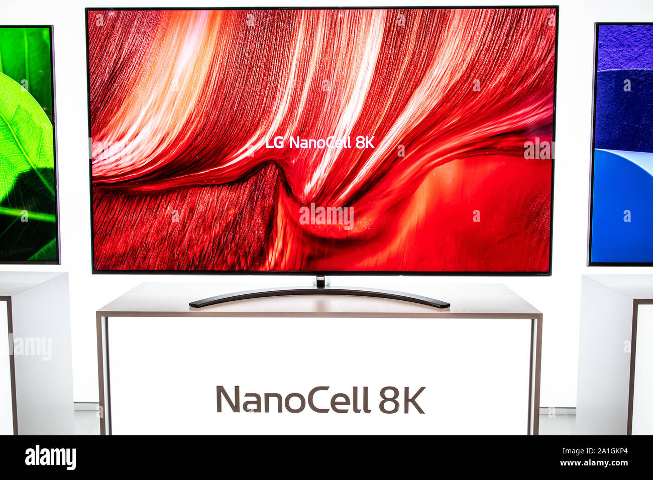 Berlin, Germany, Sep 2019, LG 8k Signature Smart OLED Premium TV on ...