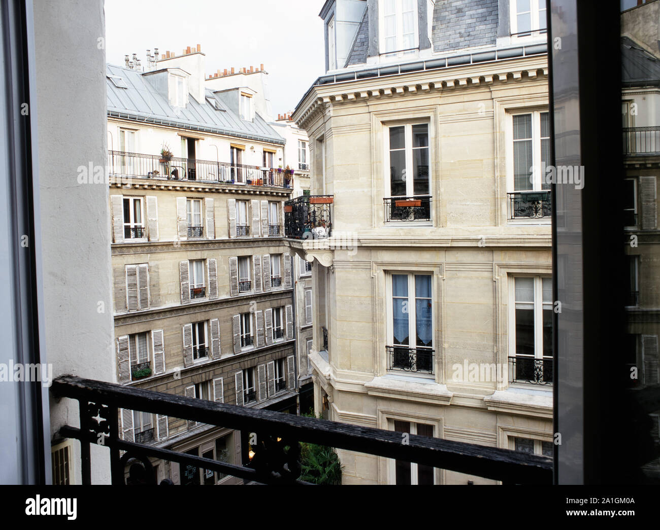 Paris view from window - Montmartre Stock Photo - Alamy