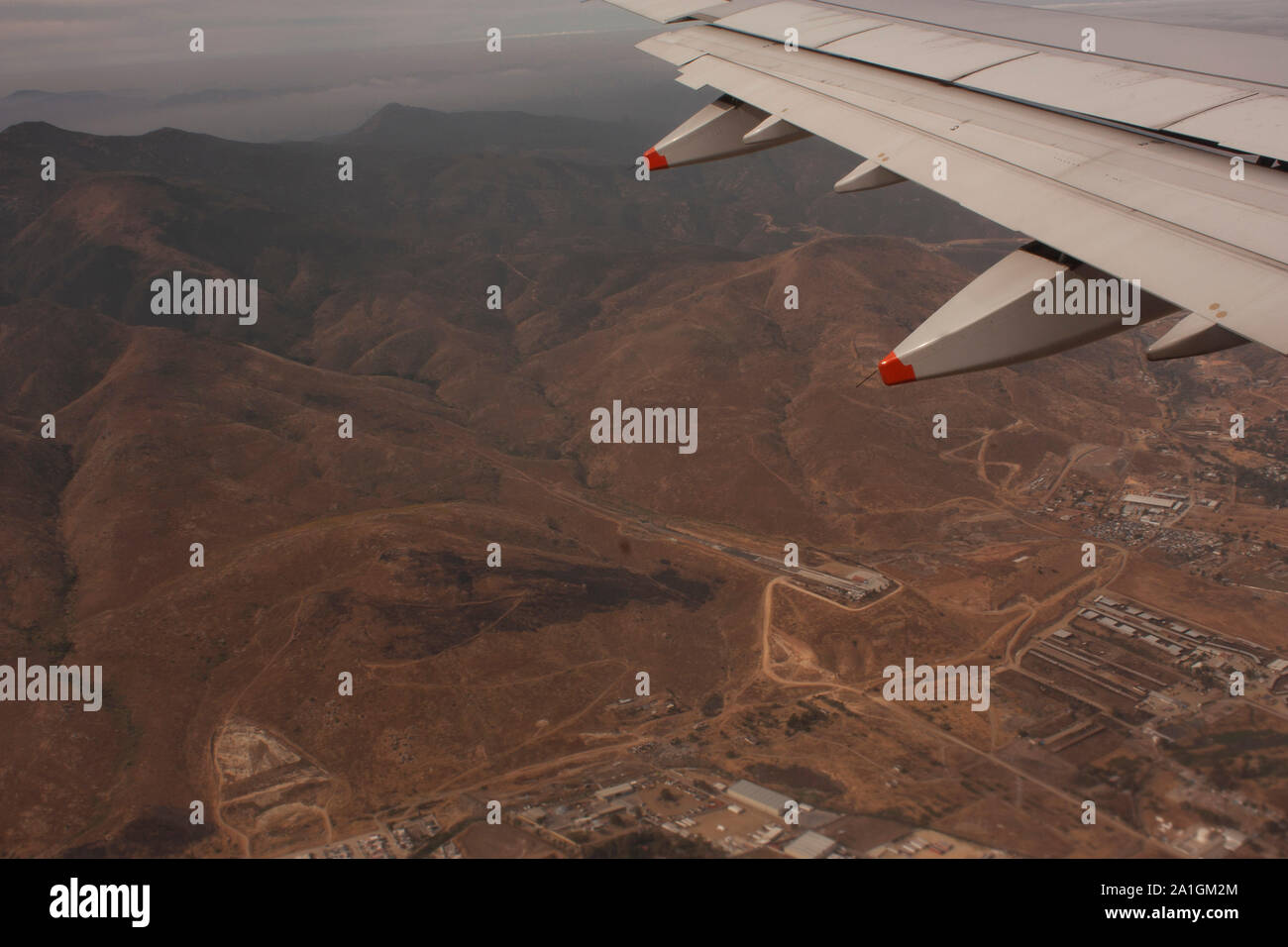 Landscape aerial shot mountainous chain that in aerial shot allows to ...