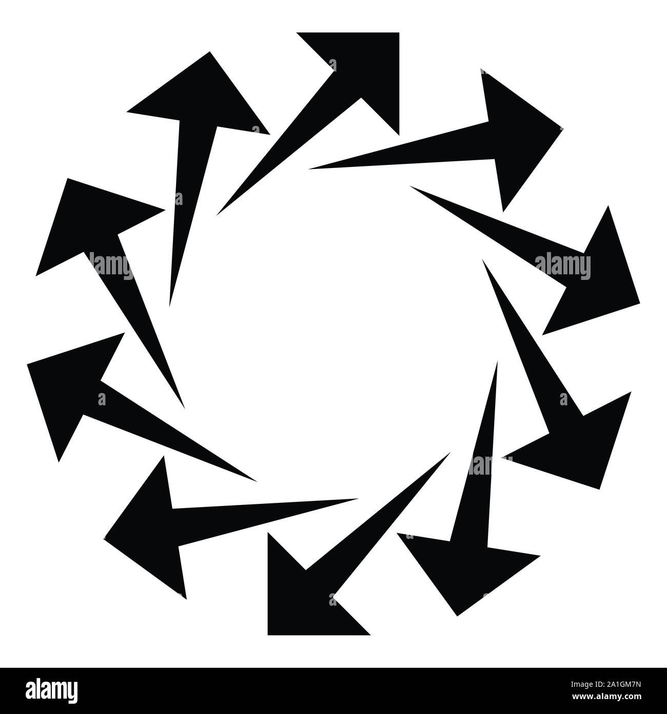 Circular arrows for cycle, repeat themes. Progress, process, procedure ...