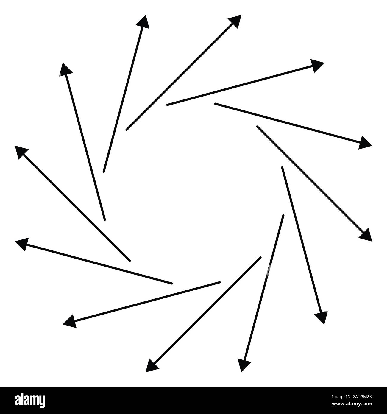 Circular arrows for cycle, repeat themes. Progress, process, procedure ...
