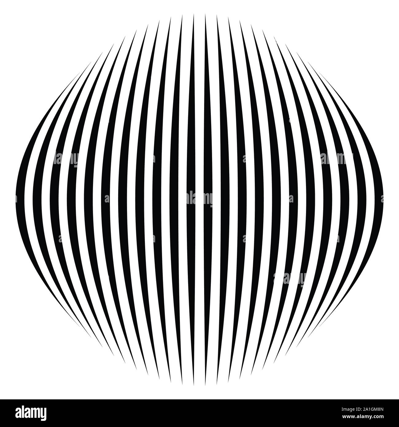 Spherical, globe distort effect. Curved bulge, protrude warp. Convex ...