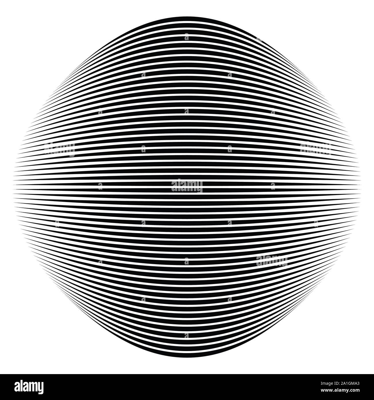 Spherical, globe distort effect. Curved bulge, protrude warp. Convex ...