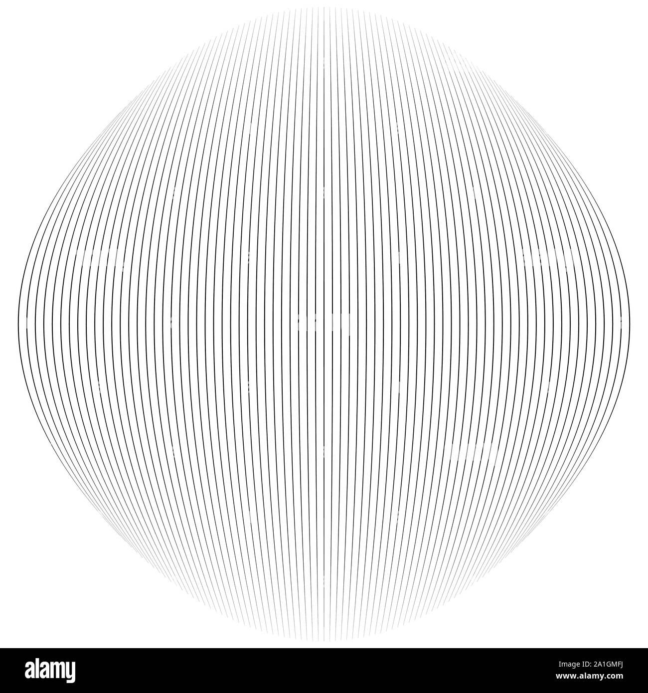 Spherical, globe distort effect. Curved bulge, protrude warp. Convex ...
