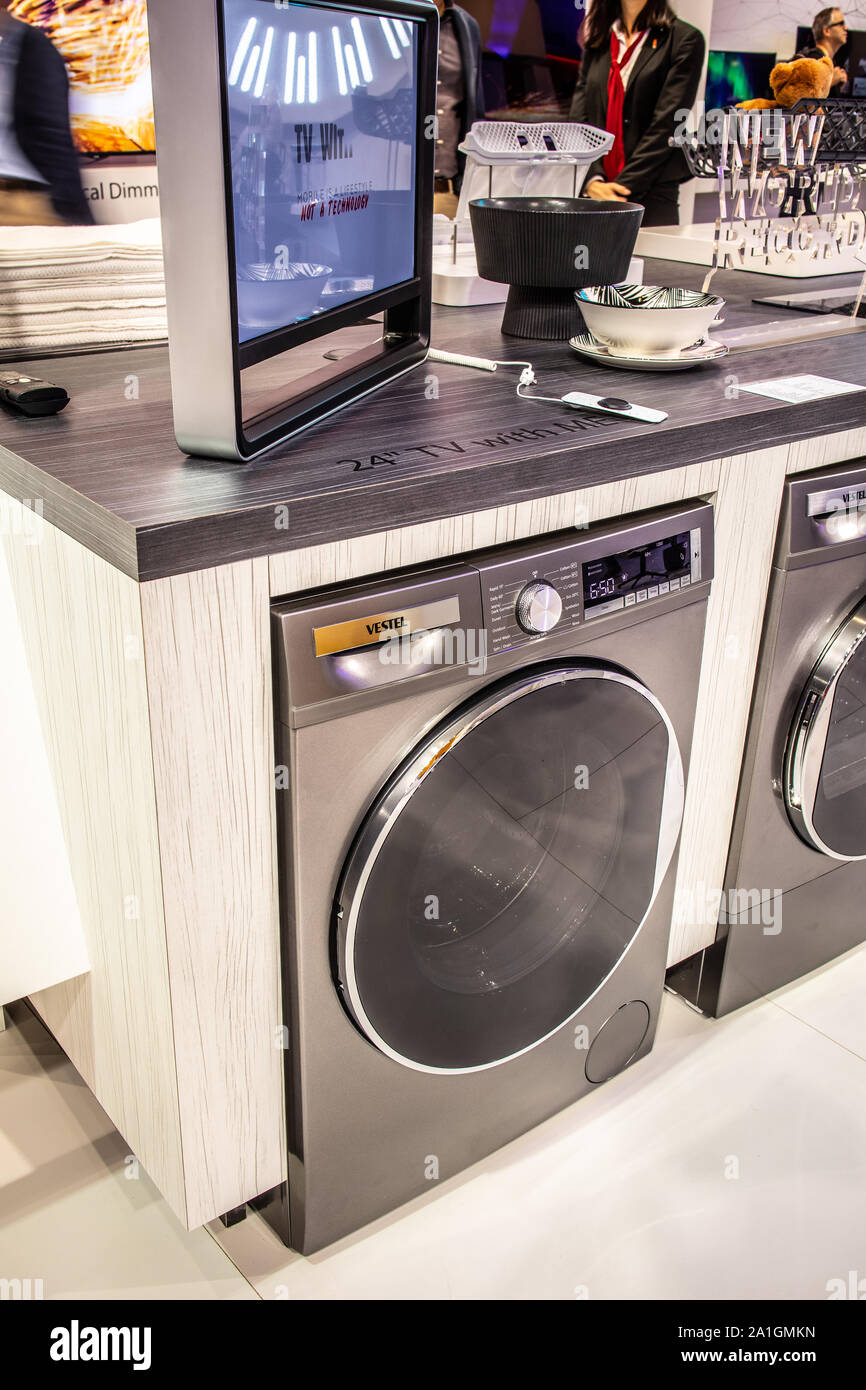 Berlin, Germany, Sep 2019 Vestel Washing Machine Tumble Dryer on ...