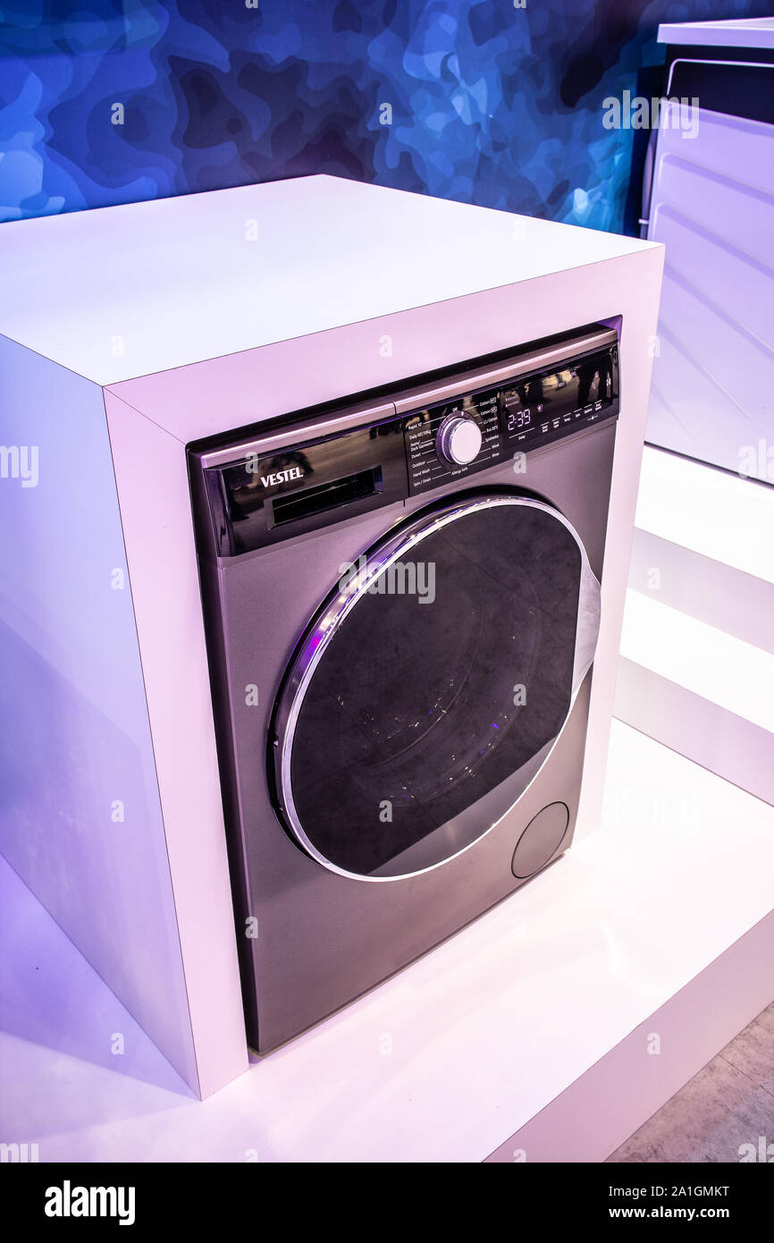 Berlin, Germany, Sep 2019 Vestel Washing Machine Tumble Dryer on ...